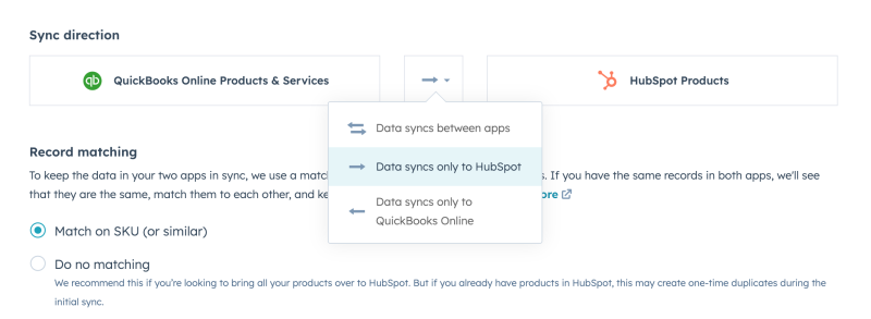 Sync QuickBooks Online products with HubSpot | Invoice Stack